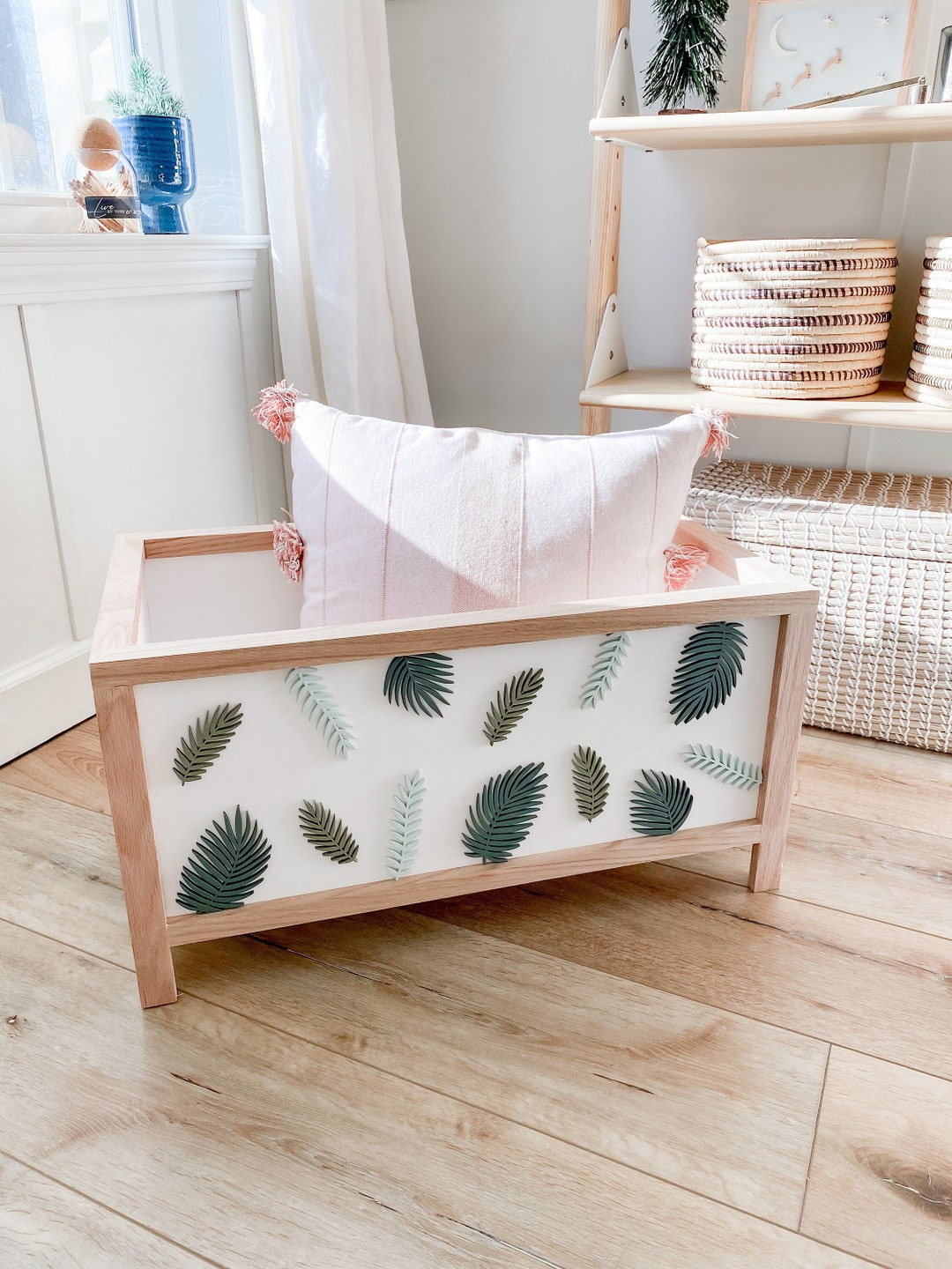 Fern Toy Chest Toy Storage Nursery Decor 1st Birthday Baby Shower ...