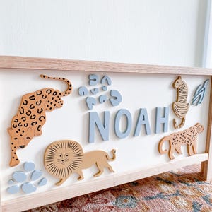 Personalized Wildcat Toy Chest: Safari Nursery Decor - Etsy
