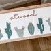Blooming Cacti Toy Chest With Name Toy Storage Nursery Decor 1st ...