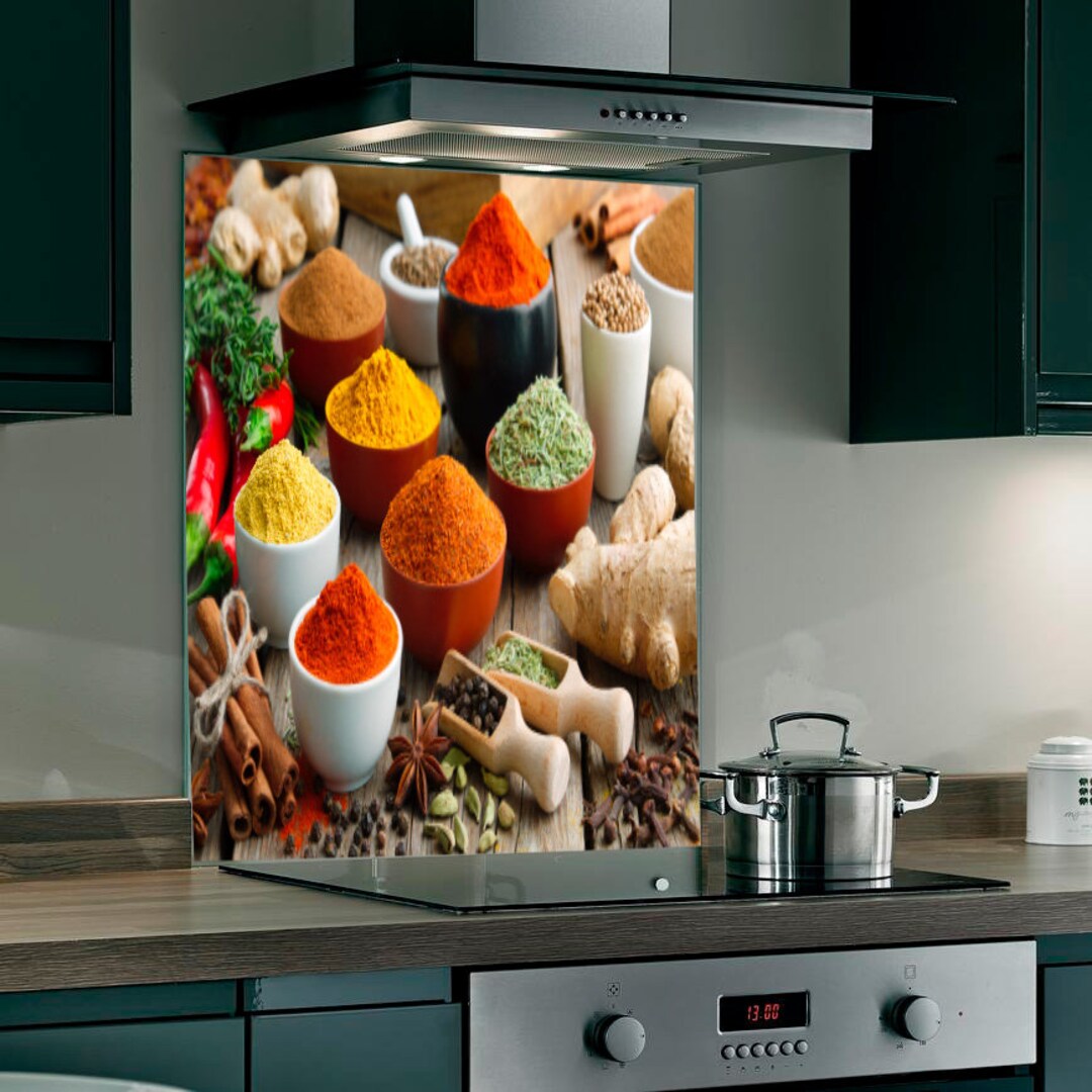 Vinyl Splashback Colourful Bright Kitchen Splashback Bowls of - Etsy UK