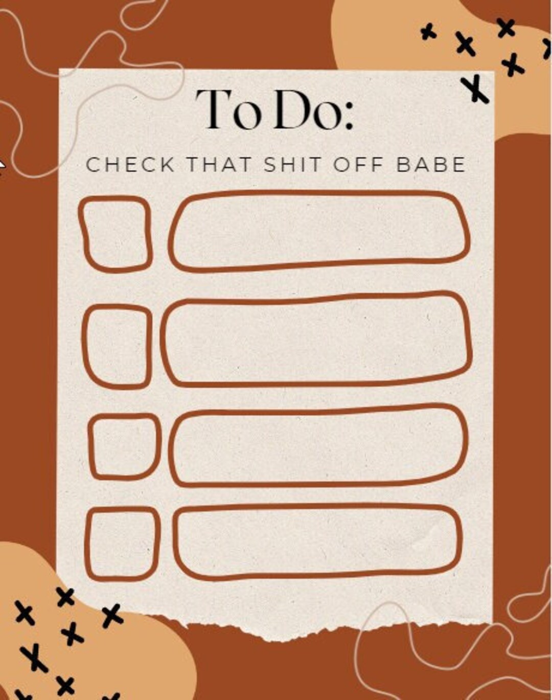 Boho to Do List Template - Etsy