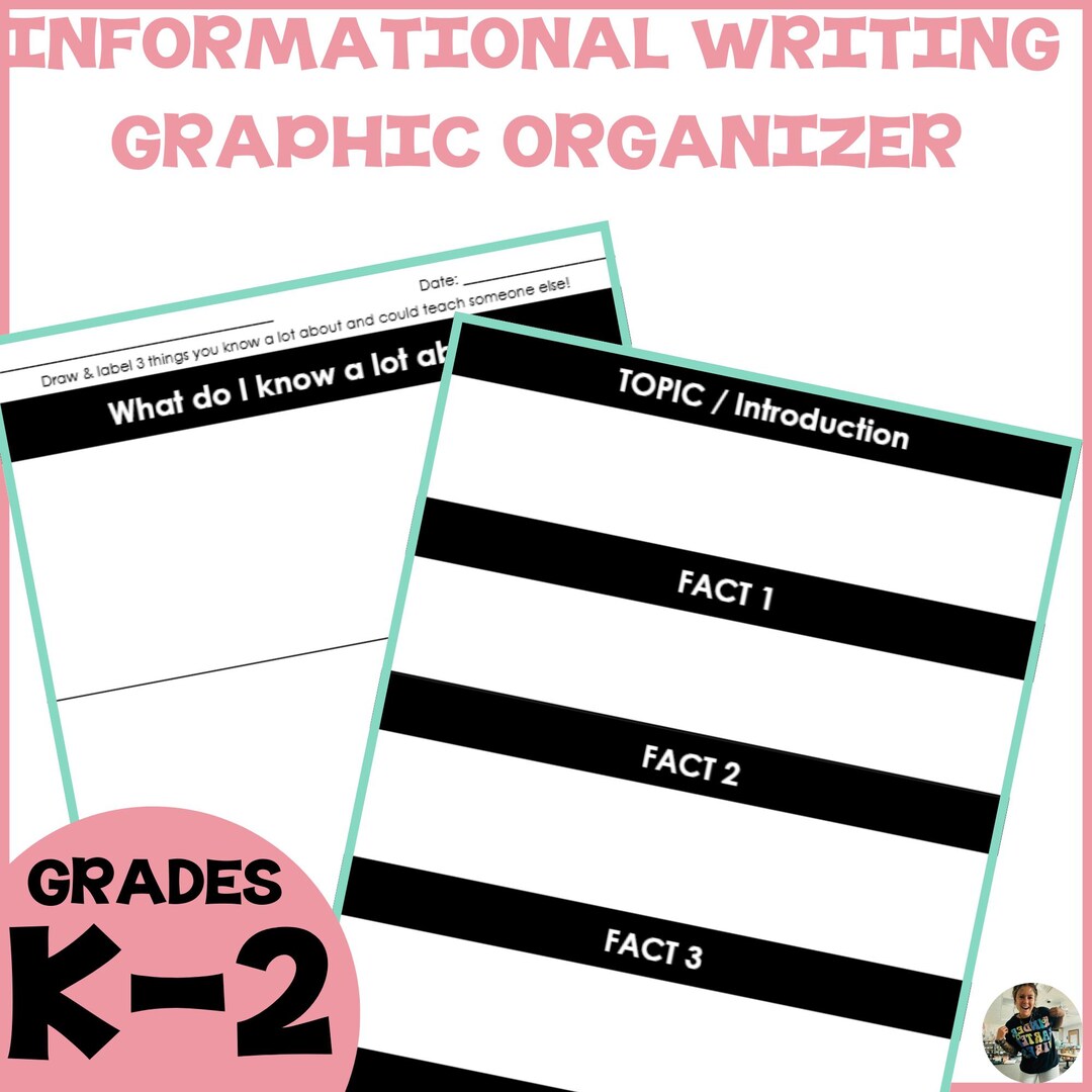 Informational Writing Graphic Organizer for Brainstorming and Planning ...