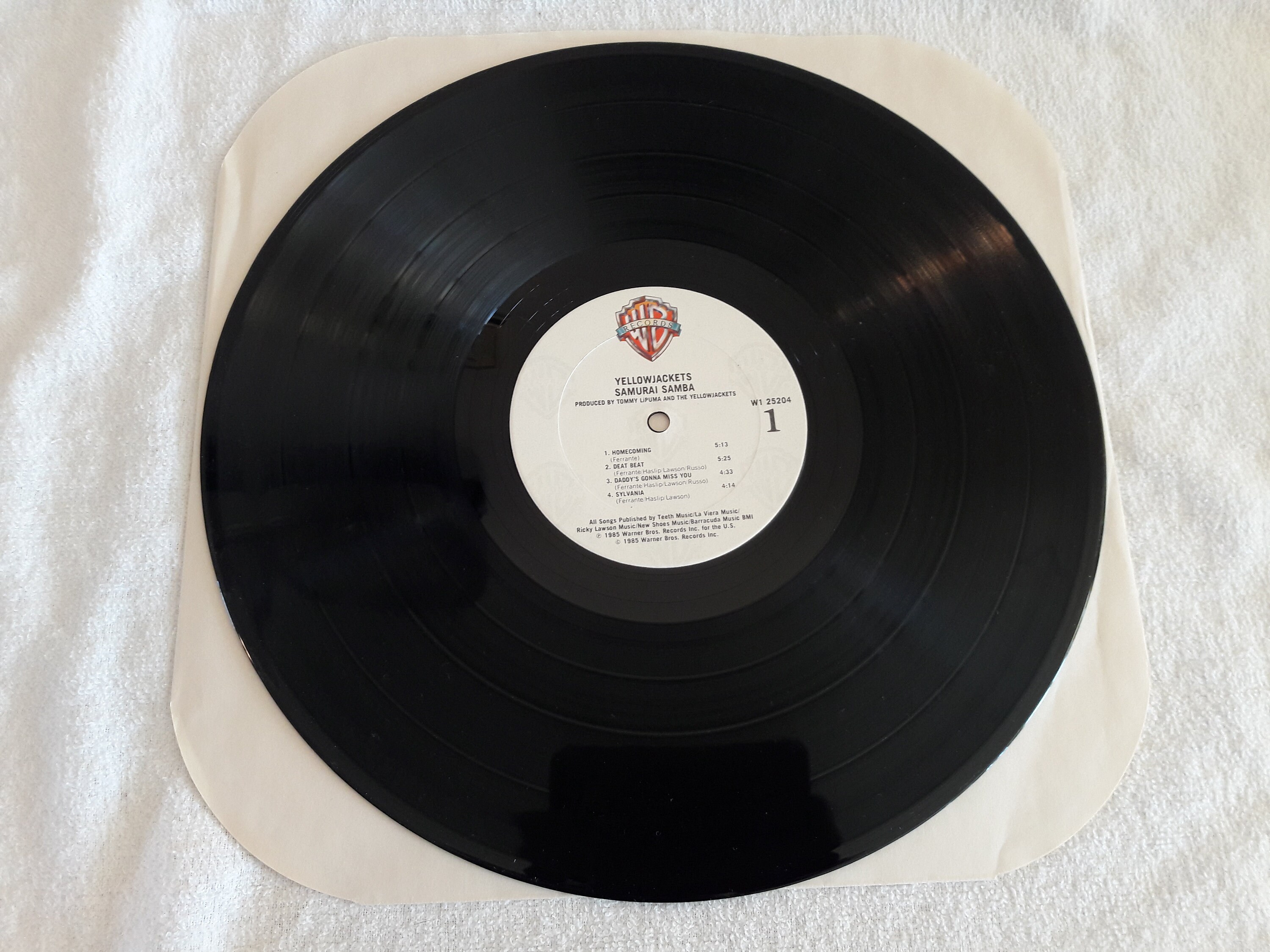 1985 Yellowjackets samurai Samba Vinyl LP Warner Brothers 925 204 1 - Etsy