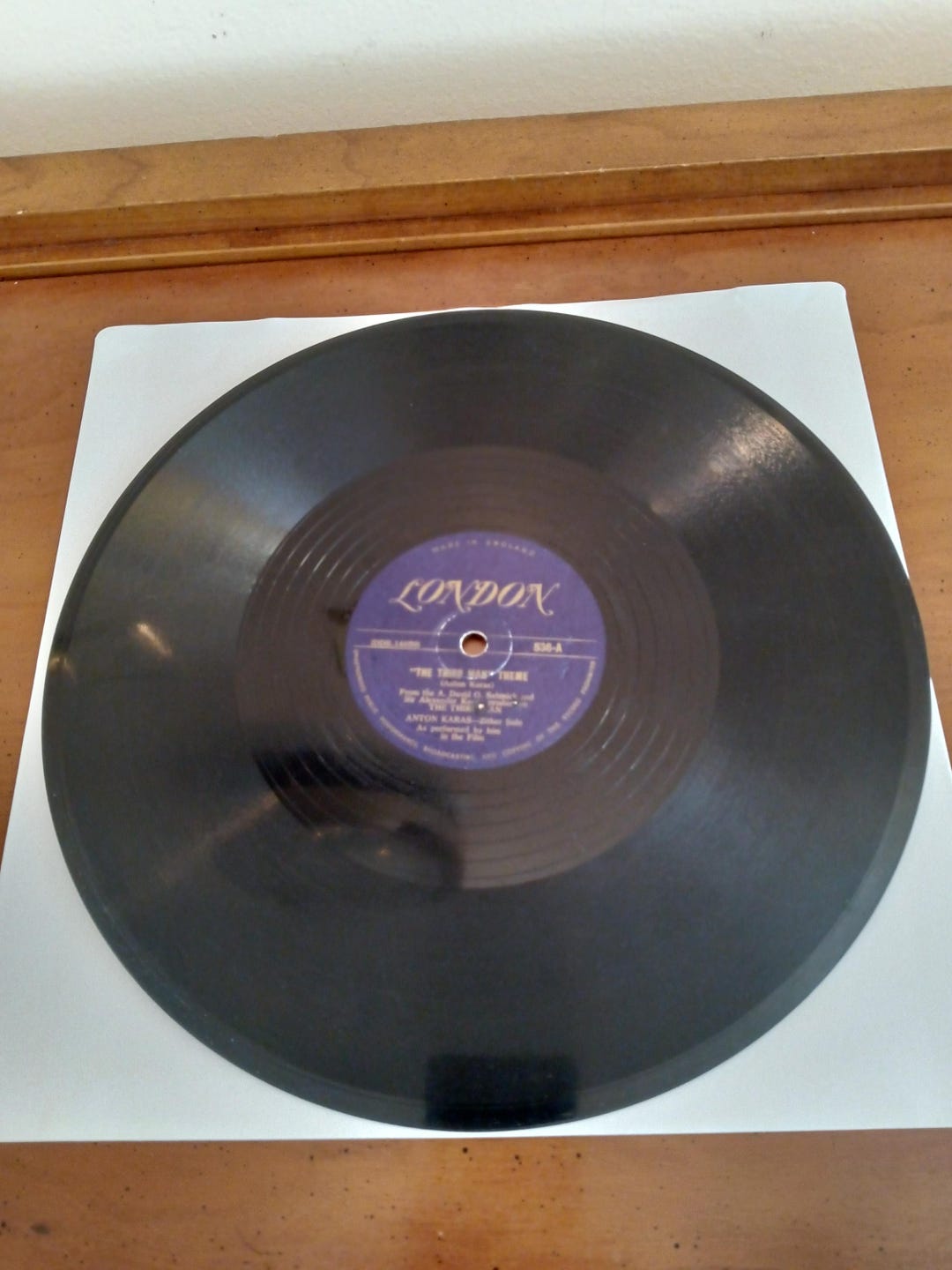 1950 London Records the Third Man Theme 78 Rpm Record 536 - Etsy