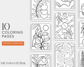 30 Boho Coloring Pages, Houses Coloring Pages, Instant Download, for ...