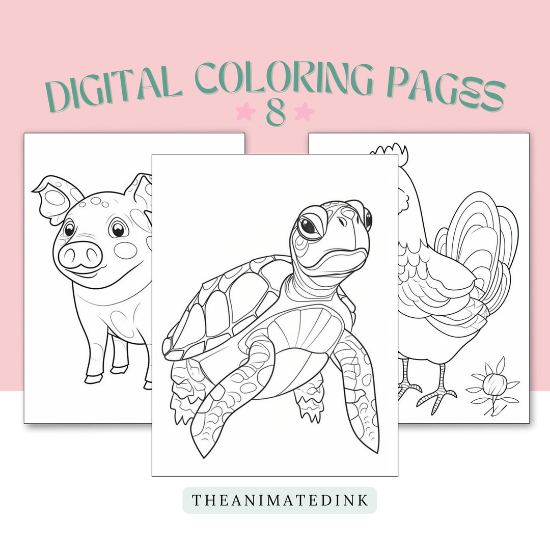 Coloring Pages for Kids - Etsy