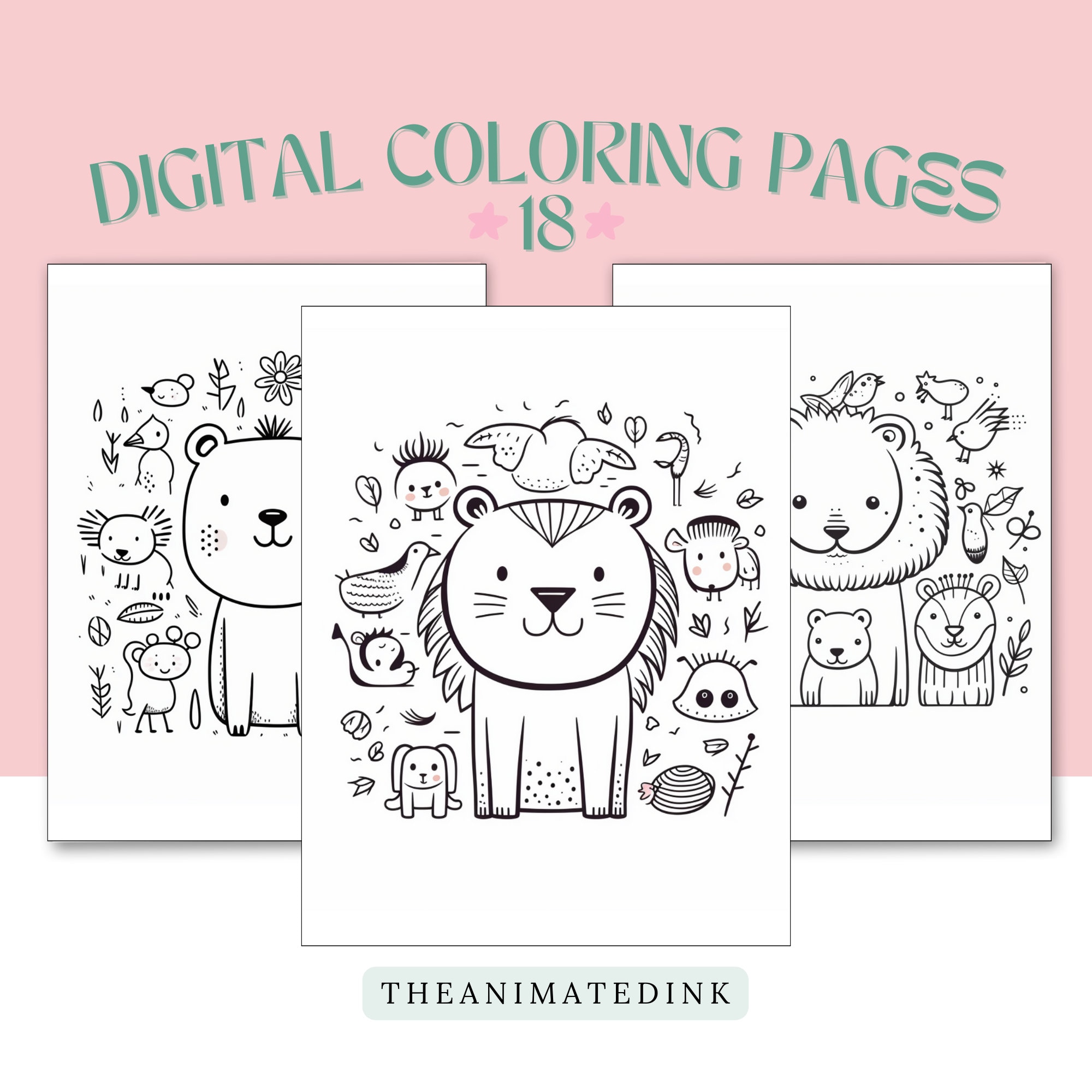 Coloring Pages for Kids - Etsy