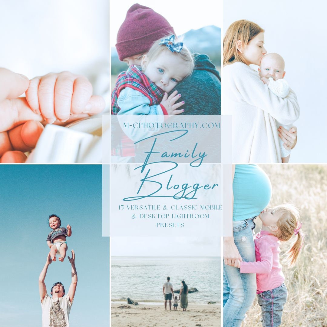 15 Family Blogger Lightroom Presets - Mobile and Desktop - Etsy