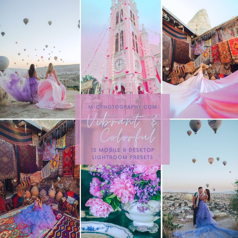 15 Vibrant and Colorful Lightroom Presets - Mobile and Desktop - Etsy