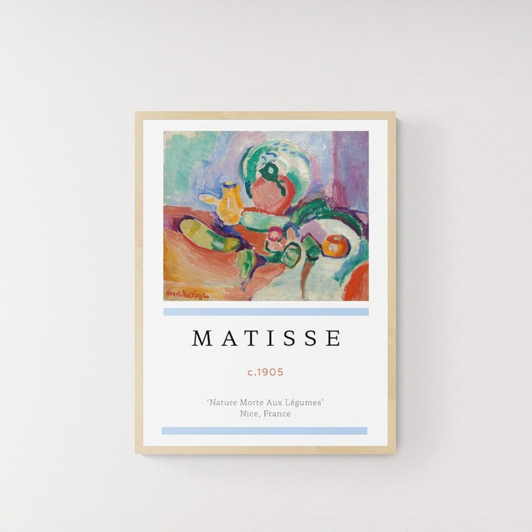 Matisse - Still Life With Vegetables - Art Print, High Quality Poster ...