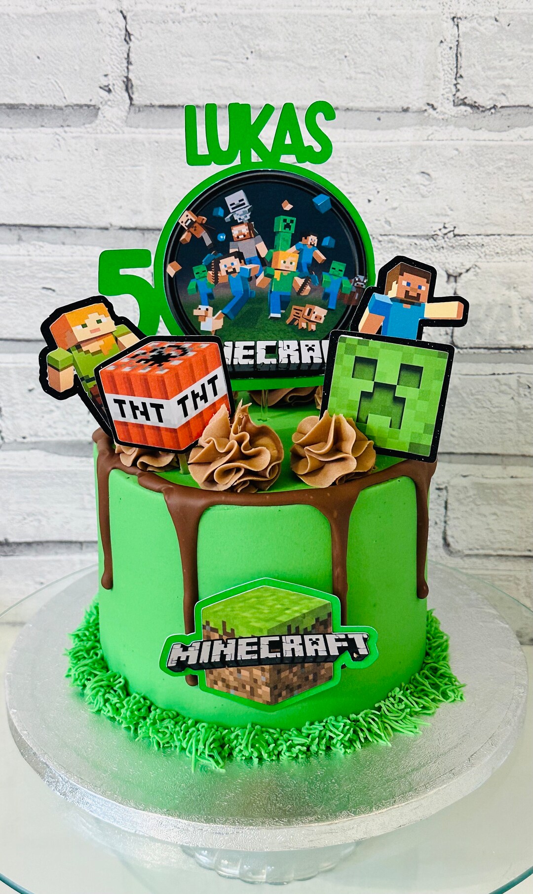 Minecraft Cake Topper Set - Etsy
