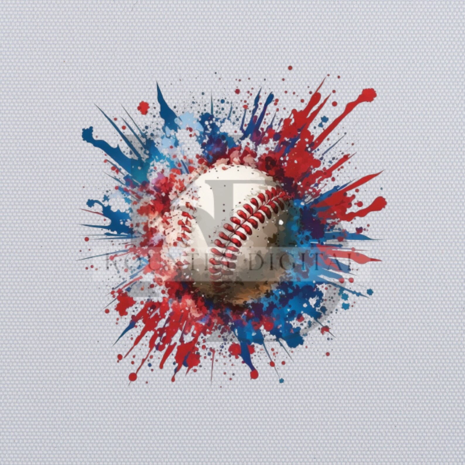 Baseball Park Vibes Water Color Baseball Png Americana Love of the Game ...