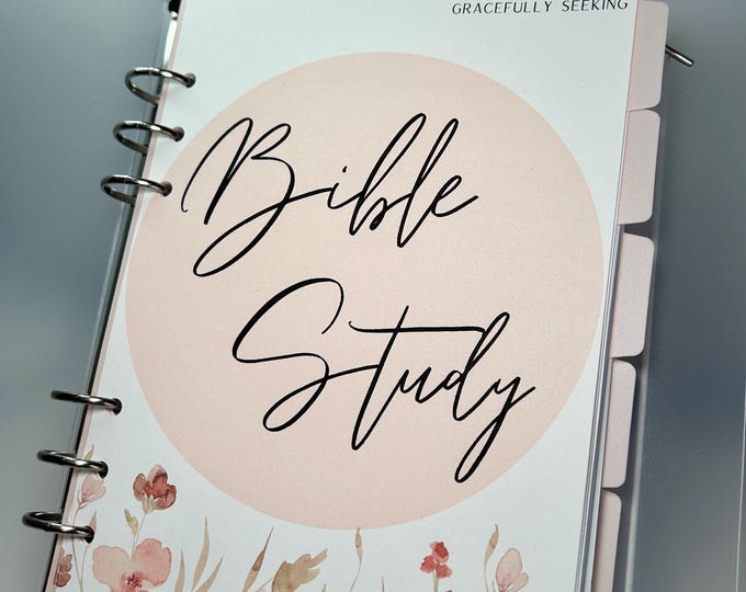 Bible Study Binder Devotional | Study Guide | Christian Bible Journal ...
