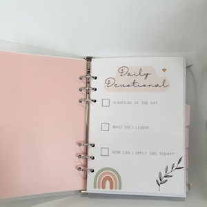 Bible Study Binder Devotional | Study Guide | Christian Bible Journal ...