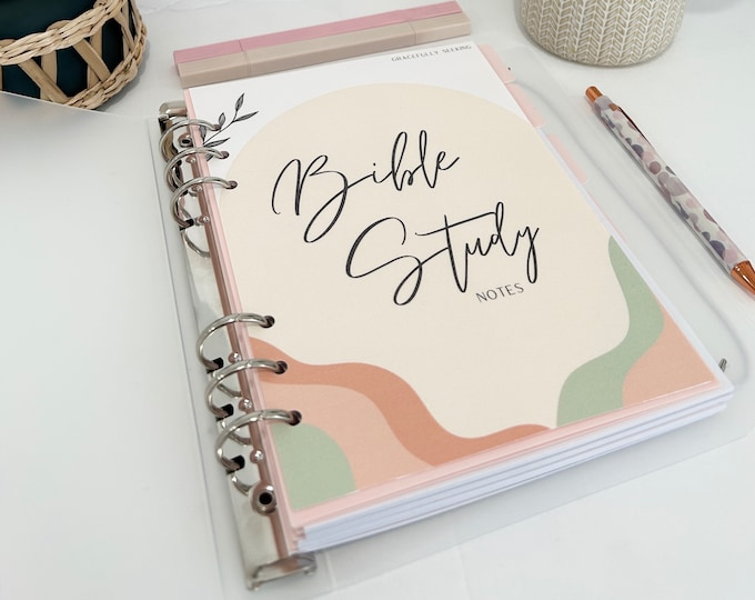 Bible Study Binder Devotional | Study Guide | Christian Bible Journal ...