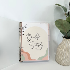 Bible Study Binder Devotional | Study Guide | Christian Bible Journal ...