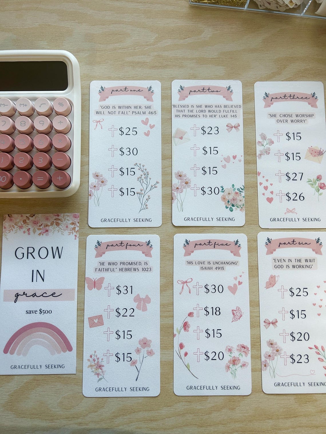 Pink Savings Challenge Printable | Budget Planner | Financial Goals ...