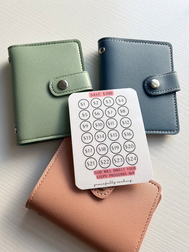 Mini Savings Book Save 300 Pocket Savings Challenge Wallet Sinking ...