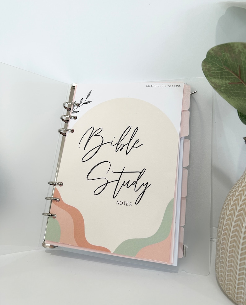 Bible Study Binder Devotional | Study Guide | Christian Bible Journal ...