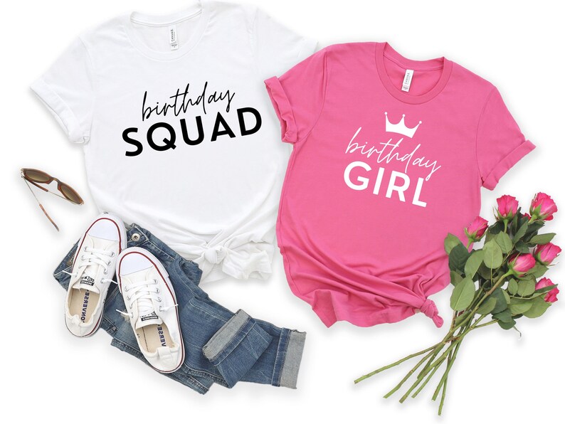 Birthday Girl Shirt, Birthday Squad Shirt, Gift, Birthday Party Shirts ...