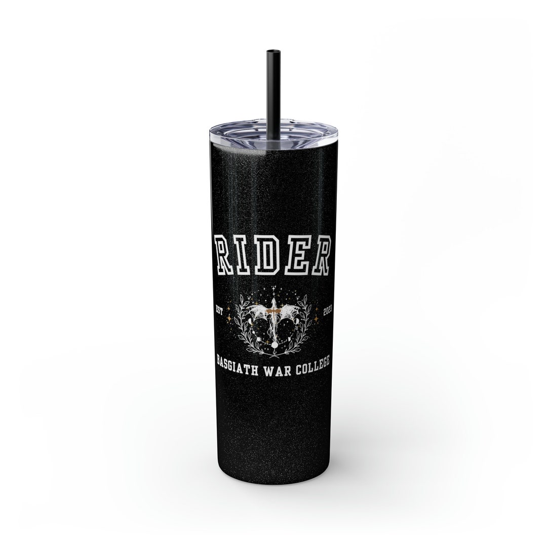 Fourth Wing Basgiath War College Tumbler, Skinny Tumbler With Straw ...