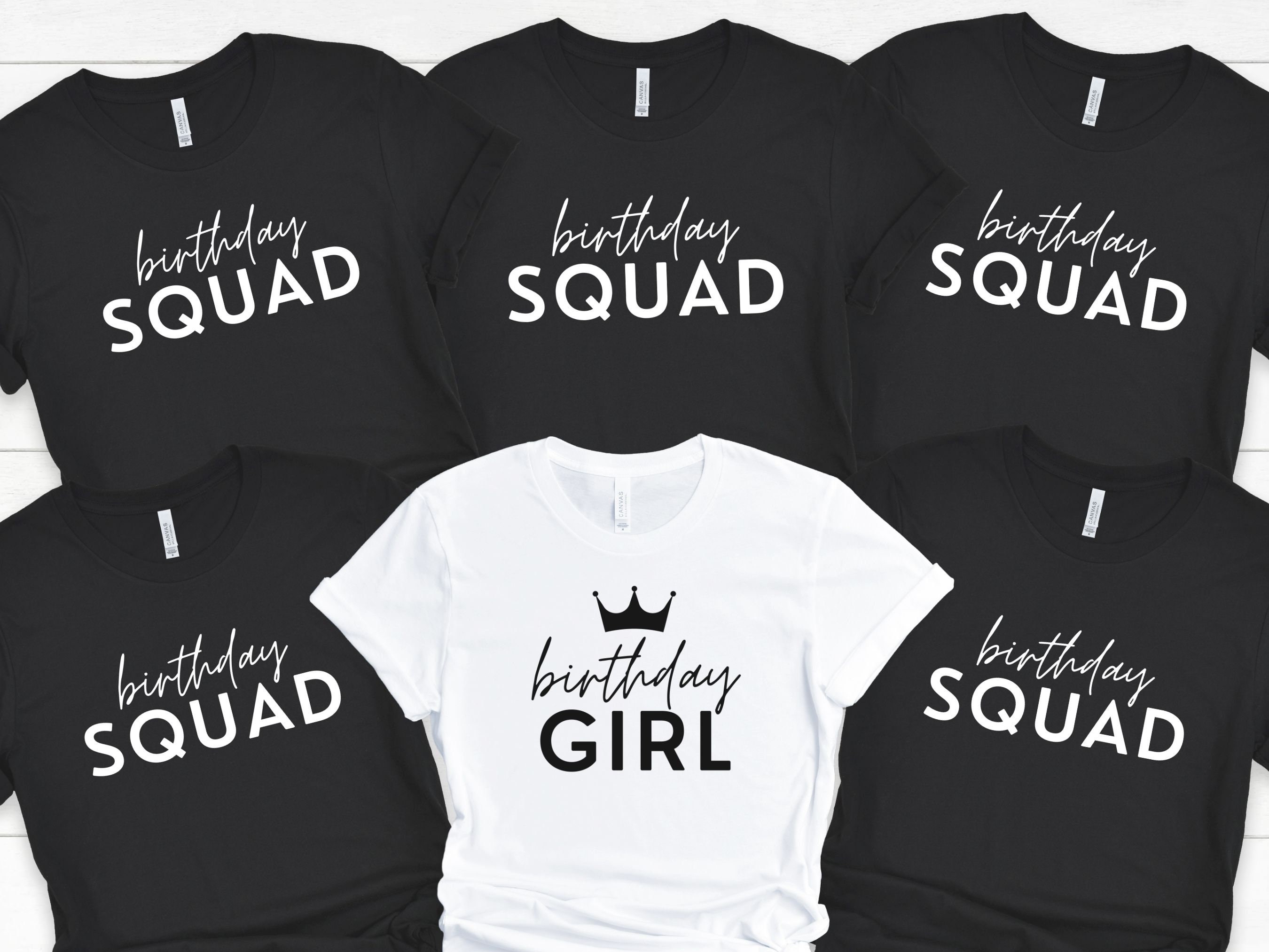 Birthday Girl Shirt Birthday Squad Shirt T Birthday Party Shirts