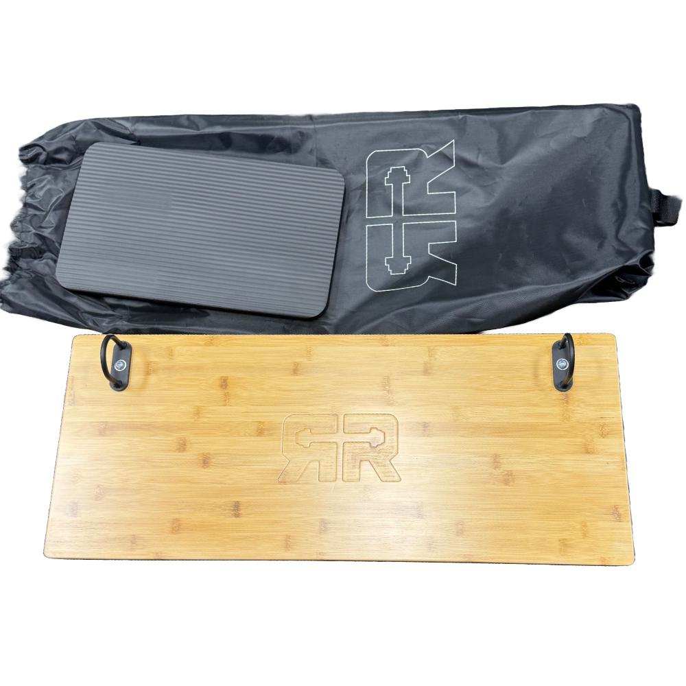 New! Complete Resistance Band/ Footplate Set With Knurled Barbell ...