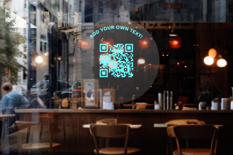 Custom QR Code Vinyl Decal: Personalized Stickers by Flair Signs - Etsy