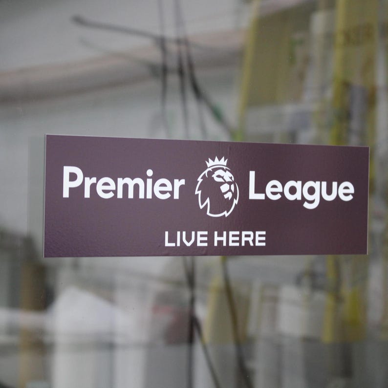 Custom Premier League Shown Here - Coloured Bar / Window Decals ...
