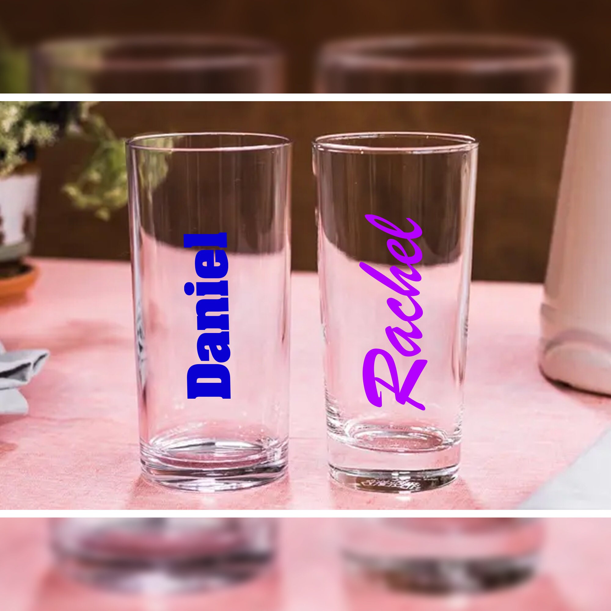 Personalised Vinyl Name Labels, for Water Bottles, Notebooks, Glasses ...