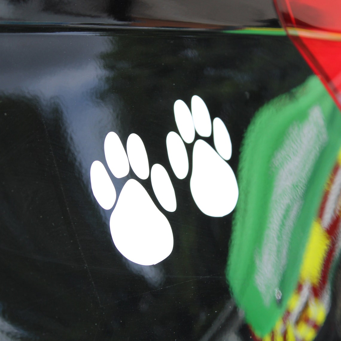 Custom Dog Paw Print Decal - Coloured Car / Window Decals / Sticker ...