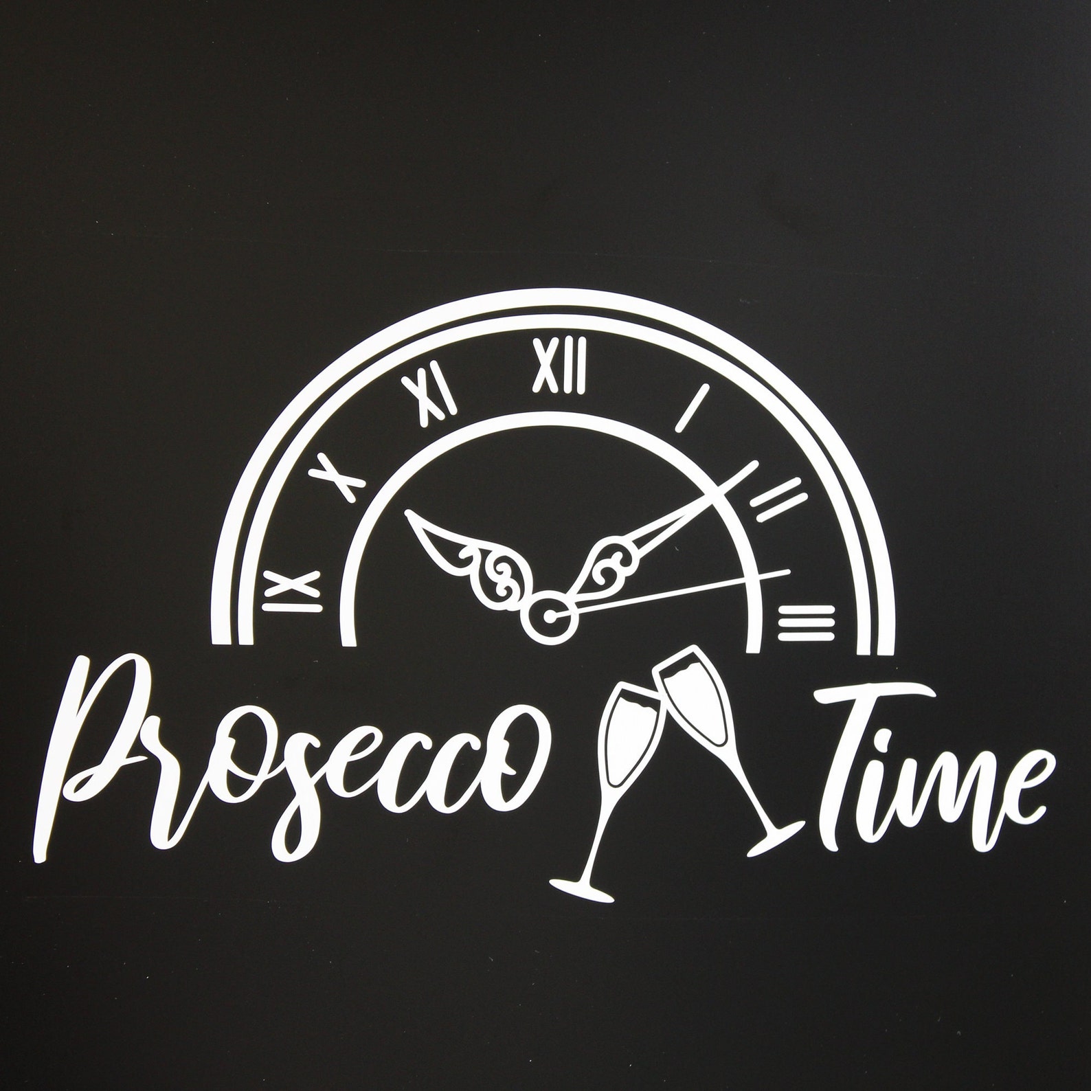 Custom Prosecco Time Coloured Bar / Kitchen / Sticker Perfect ...