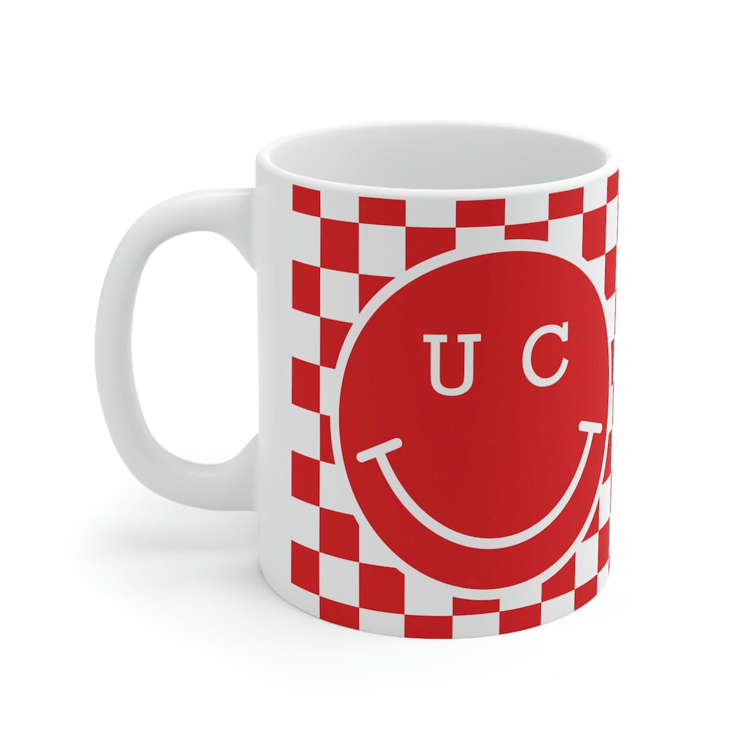 University of Cincinnati Smiley Face Mug 11oz - Etsy
