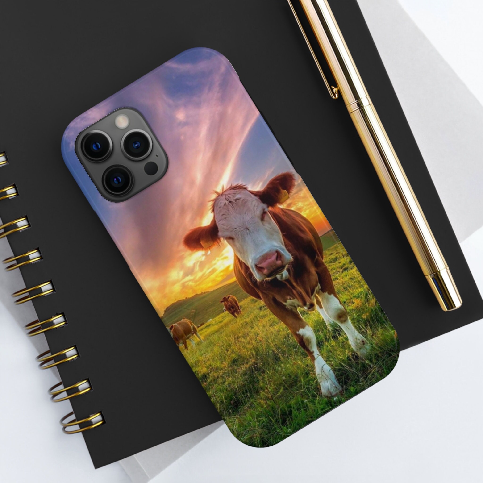 Cute Cow iPhone 12 Pro Case - Etsy