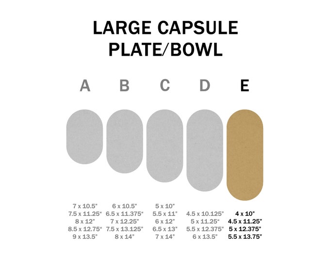 LARGE Capsule (E) - 1 Inch Thick Pottery Drape Form - Ellipse Saucer ...