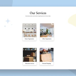 Wix Website Template | Professional Organizer Website Template ...