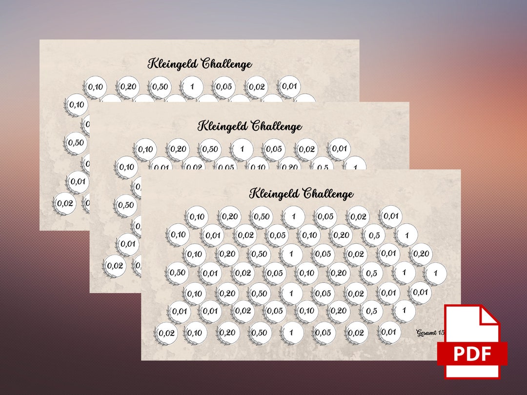 Challenges | Small Change Challenge | Budget Binder A6 Suitable for Zip ...
