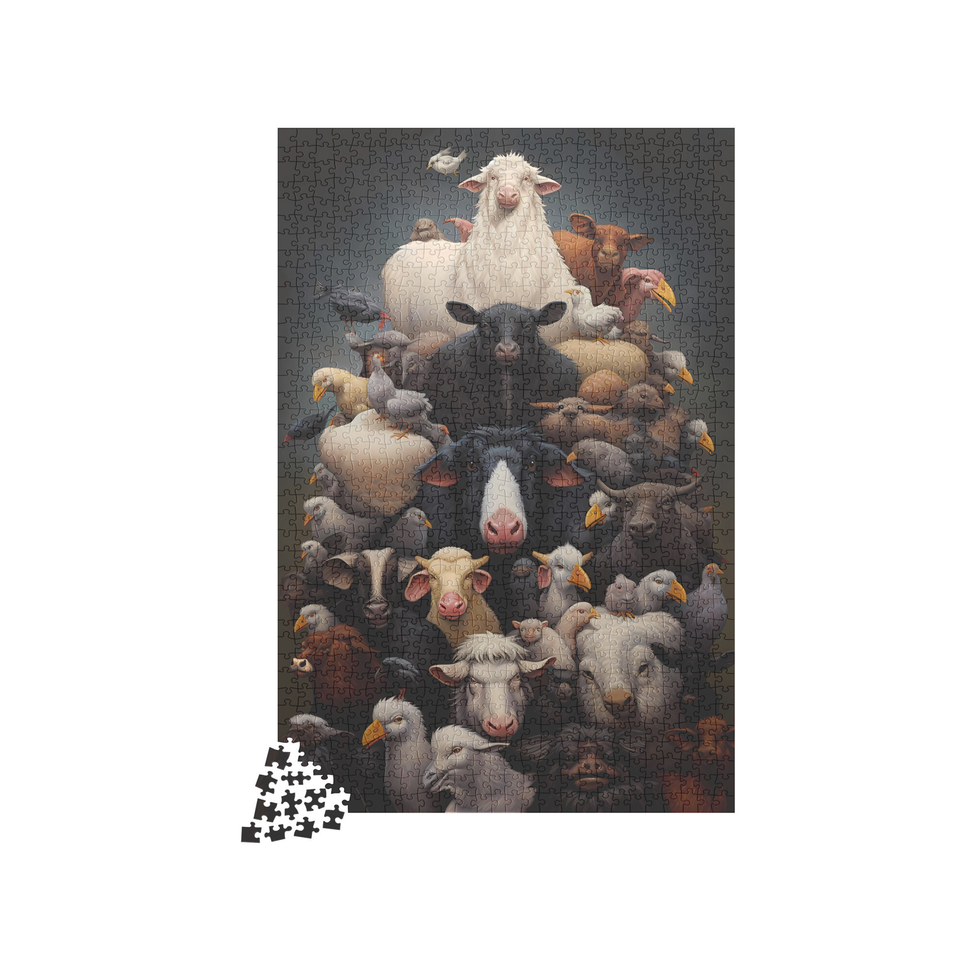 Animal Stack, 1,000 Piece Jigsaw Puzzle - Etsy