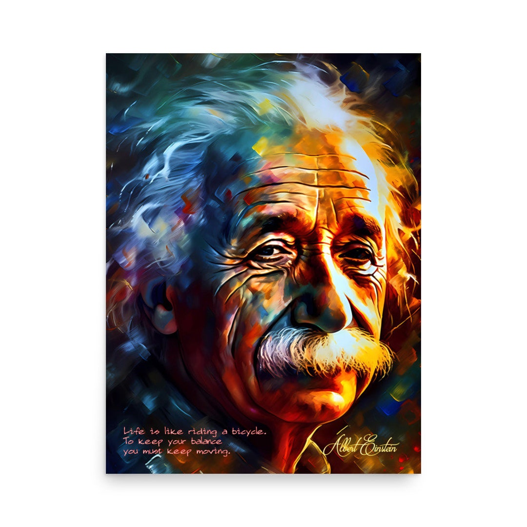 Albert Einstein, Poster - Etsy