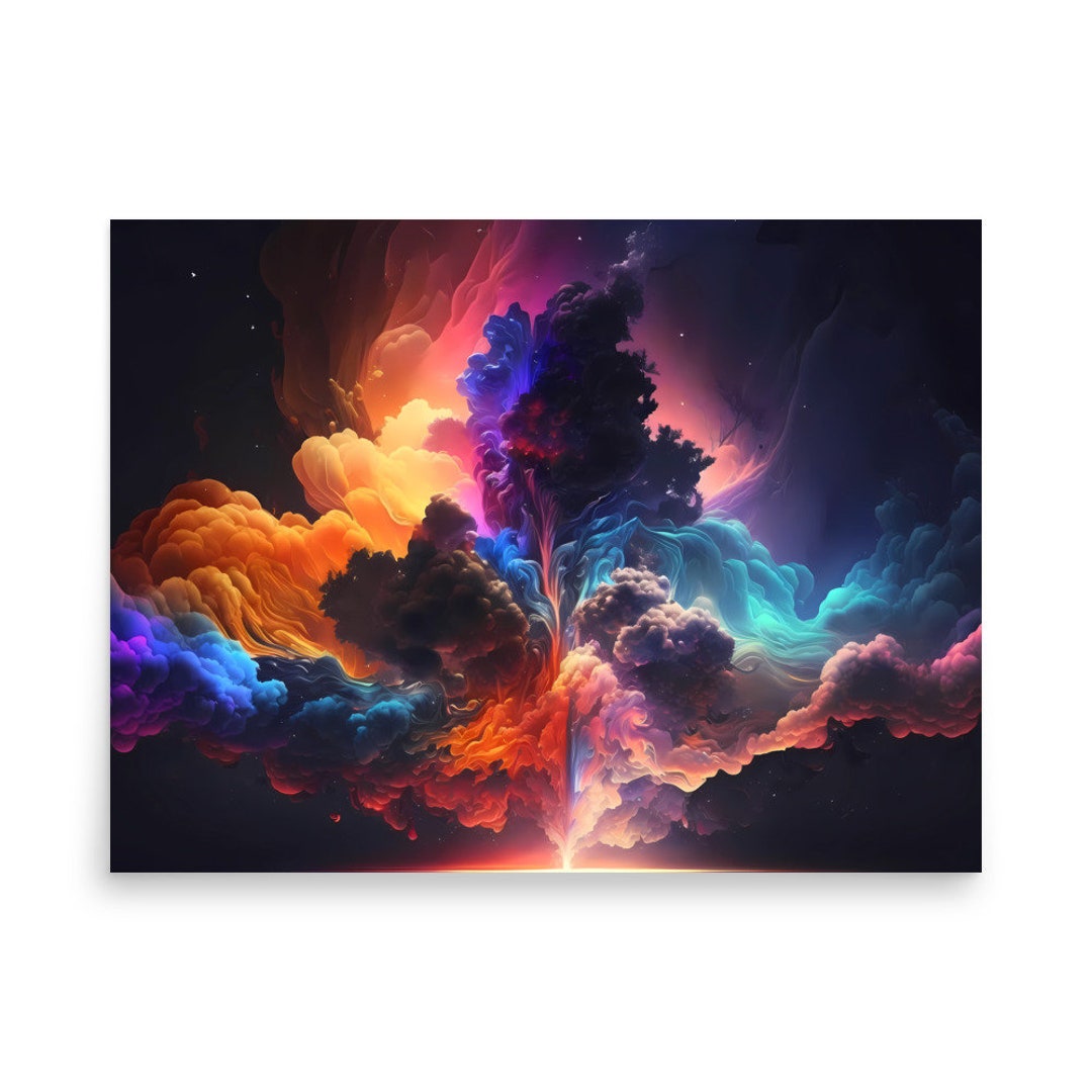 Colorful Clouds, Poster - Etsy