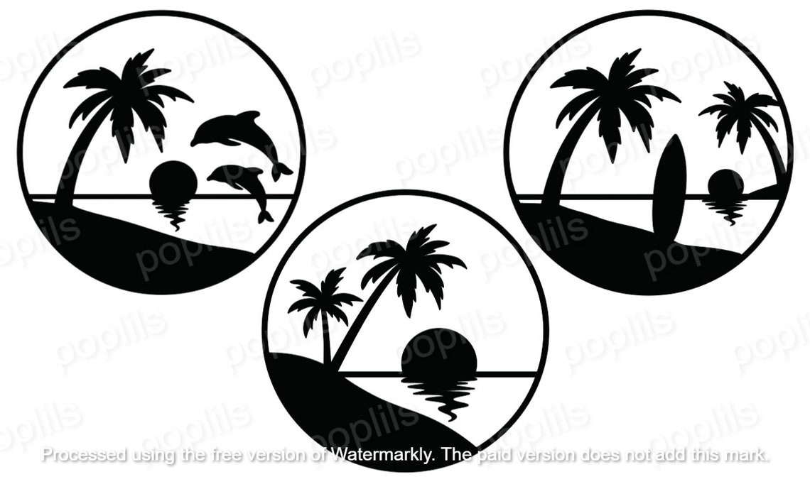 Sunset Beach Svg Png Jpg Files - Etsy