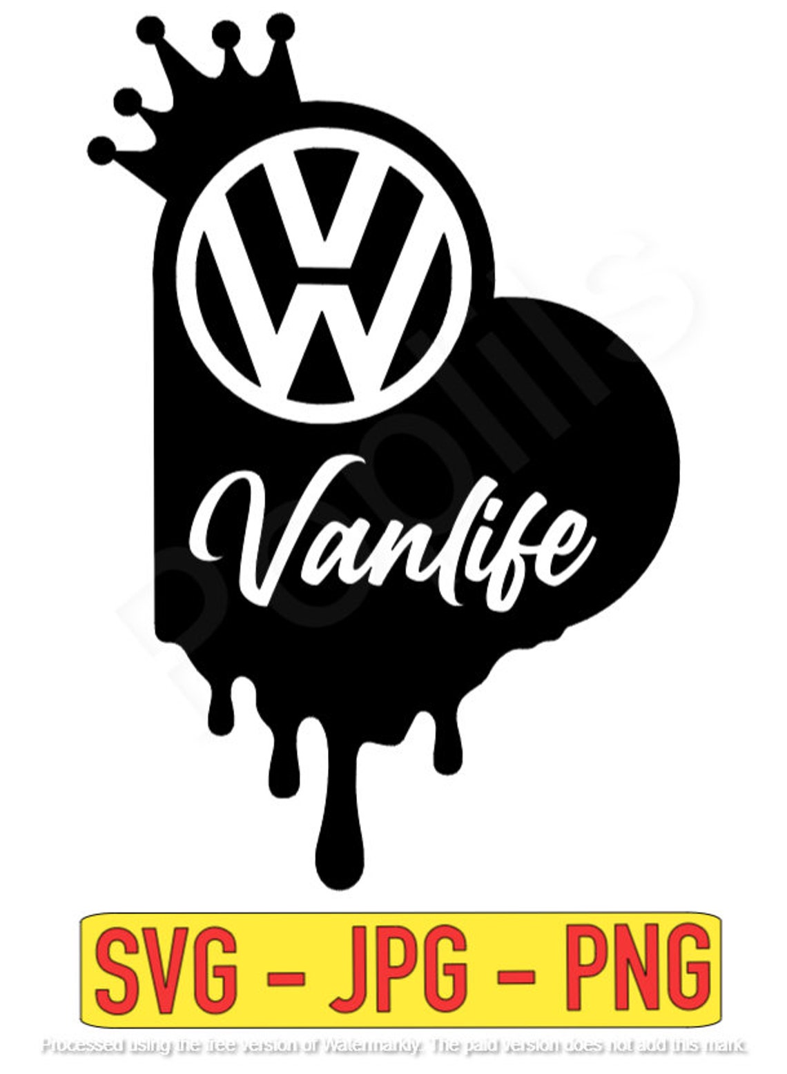Vanlife Vw Svg Png Jpgfile - Etsy
