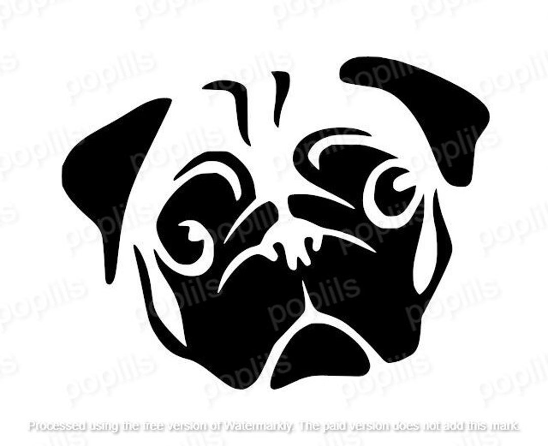Pug Svg Png Jpg Files - Etsy