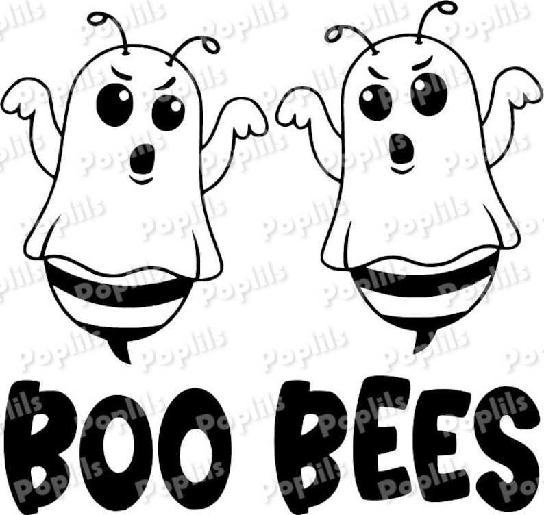 Boo Bees Svg Pn Jpg File - Etsy