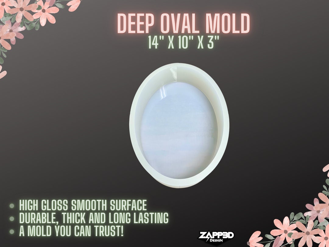 Deep Oval Mold 14 X10 X 3 ULTRA QUALITY Table Mold, Oval Mold, Floral ...
