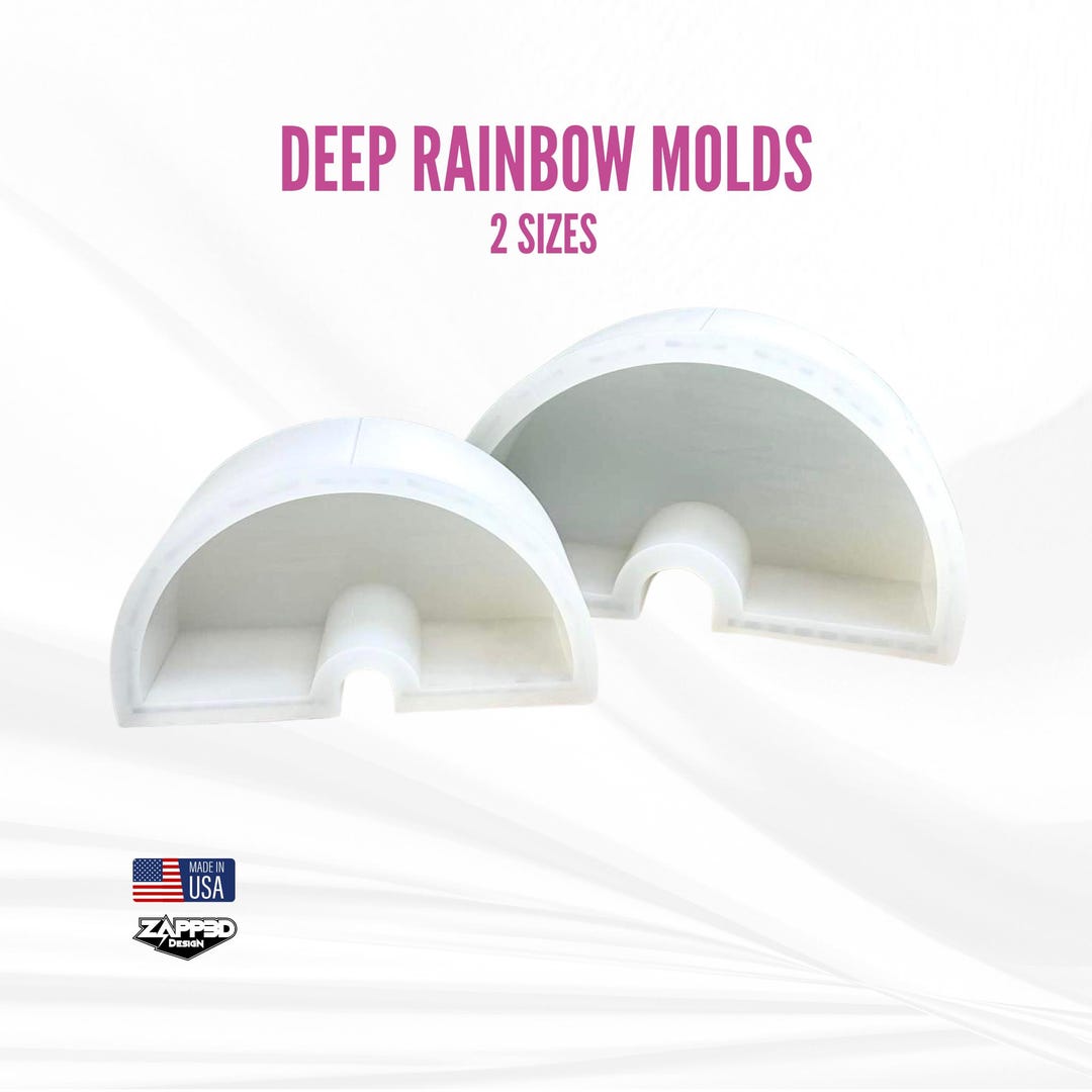 Deep Rainbow Mold | 2 Sizes | ULTRA Quality | Rainbow Molds, Memorial ...