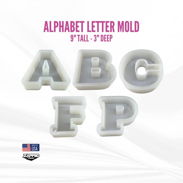 Silicone Alphabet Letters Molds - Etsy