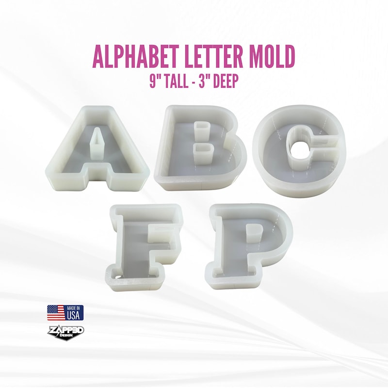 Large Silicone Mold Letter - Etsy