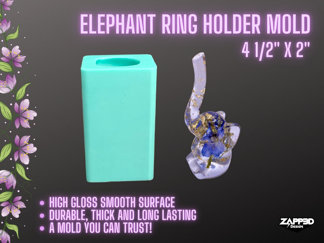 Ring Holder Mold, Elephant Ring Holder Mold 3 Sizes elephant Mold ...