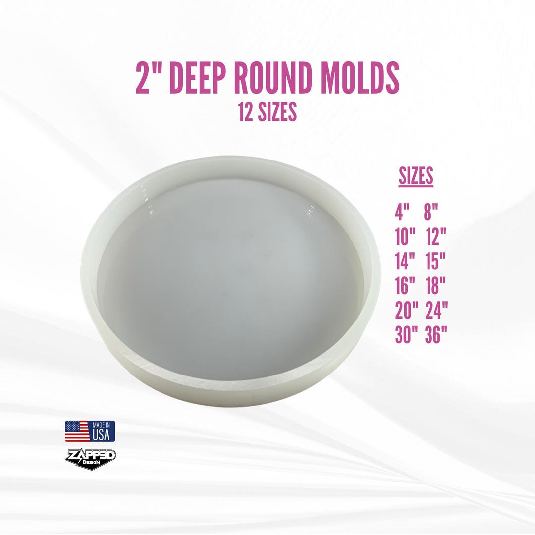 Deep Round Mold | 12 Sizes | Table Mold, Round Mold, Deep Round Table ...